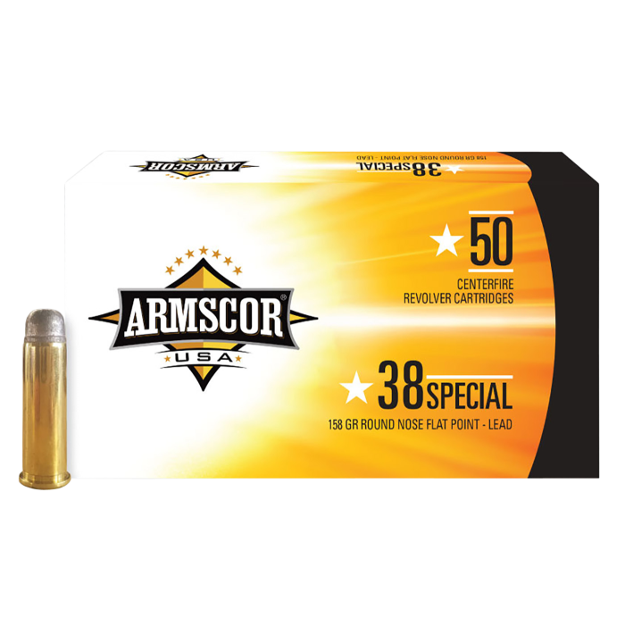 Armscor 38 SPL 158gr Lead Round Nose FP Ammo | Ammunition Depot