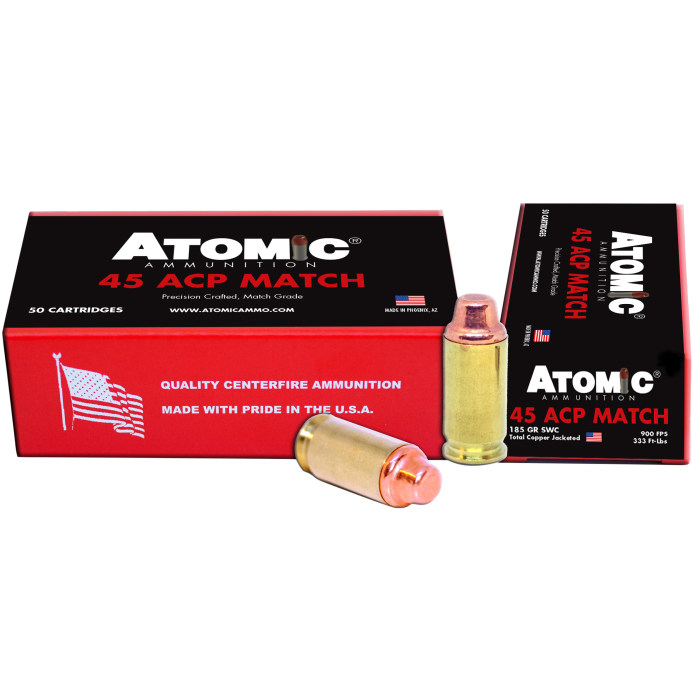 Atomic 45 ACP Semi Wadcutter 448 Ammo | Ammunition Depot