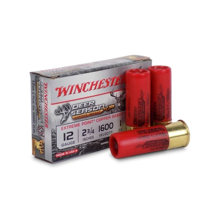 Winchester Deer Season XP Copper Impact 12 Gauge 2.75 1 oz Sabot Slug ...