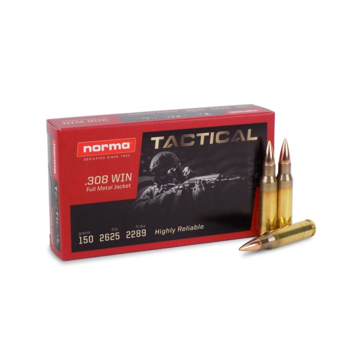 Norma 308 Winchester 150 Grain FMJ Ammo | Ammunition Depot