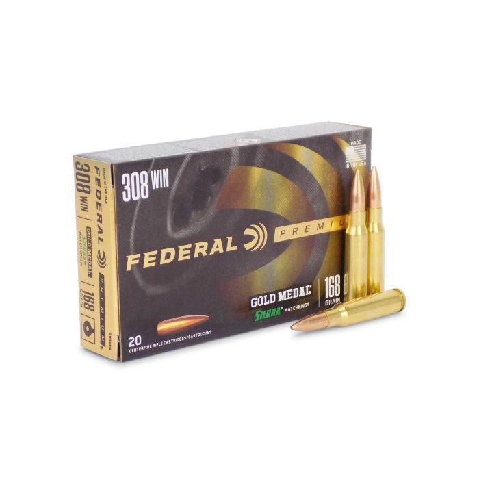 Federal 308 Win 168 Grain SMK BTHP | Ammunition Depot