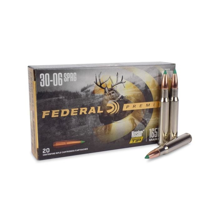 Federal Premium 30-06 Springfield 165 Grain Nosler Ballistic Tip ...