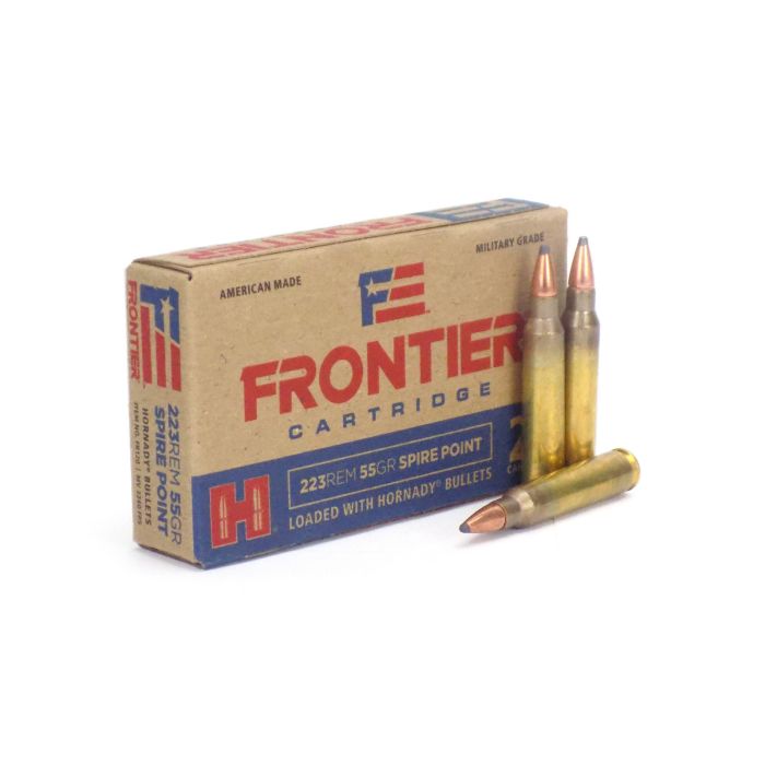 Hornady Frontier Military Grade .223 Rem 55 Grain SP | 223/5.56 Ammo ...
