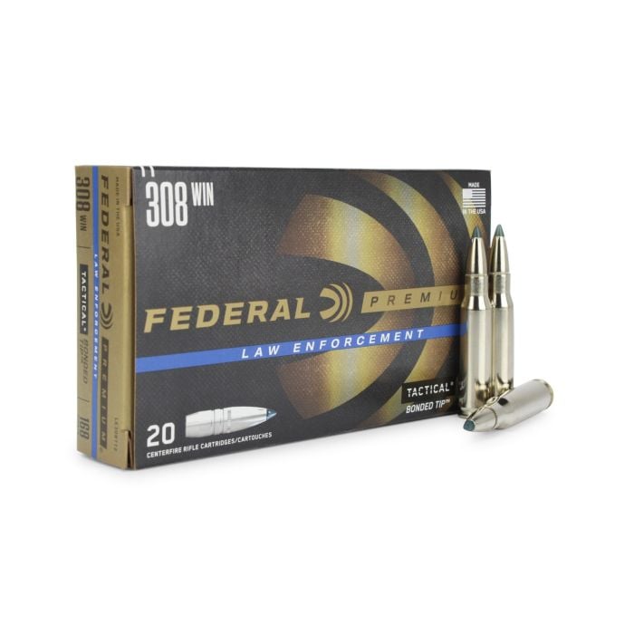 Federal Tactical .308 Win 168gr Bonded Tip Ammo | Ammunition Depot