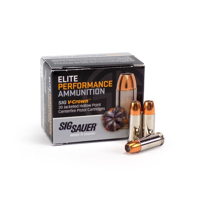 Sig Sauer .38 Super +P 125 Grain V-Crown JHP | 38 Super Ammo For Sale ...
