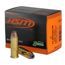 HSM 44 Mag Jacketed Hollow Cavity 44M18N20 Ammo | Ammunition Depot