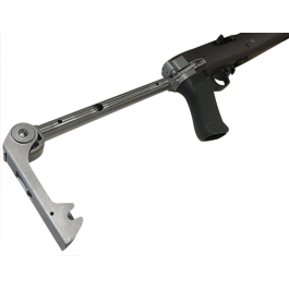 Samson 100003700 ATM Folding Stock Stainless Steel Walnut Finish with ...