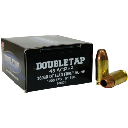 Doubletap .45 ACP 160gr Lead Free HP Ammo | Ammunition Depot