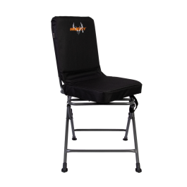 Muddy Padded Swivel Chair Black Polyester Fabric Ammunition Depot