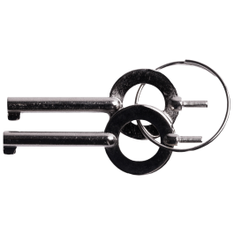 Silver Metal Handcuff Key Set 2 Pack Ammunition Depot