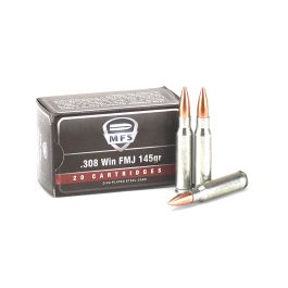 MFS 308 Winchester 145 Grain Zinc Plated Steel Cased FMJ | 308/7.62 ...