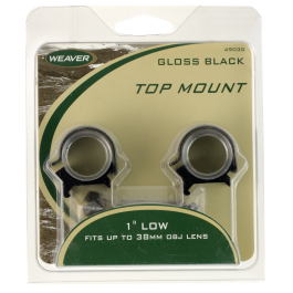 Weaver Mounts Top Mount, Weav 49040 1in Rings Low Detachable Mt 49040