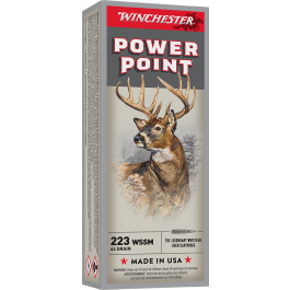 Winchester PP 223 WSSM 64 Gr Power Point | Ammunition Depot