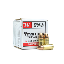Winchester 9mm 124 Gr FMJ Target Ammo | Ammunition Depot