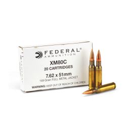 Federal Lake City 7.62x51 XM80 149 Grain FMJ | 308/7.62 Ammo For Sale ...